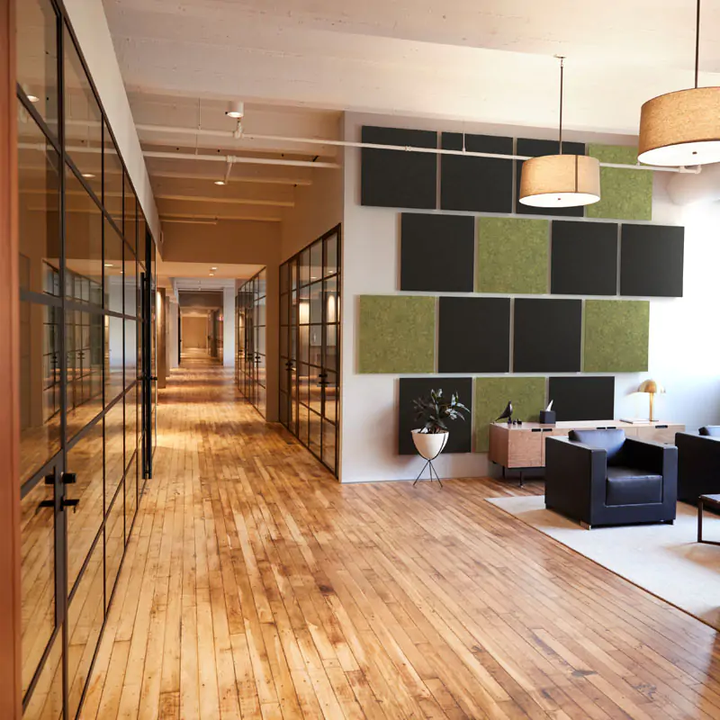 MufflePanel | (Pack of 5) Geometric Felt Acoustic Wall Panel - Square ...